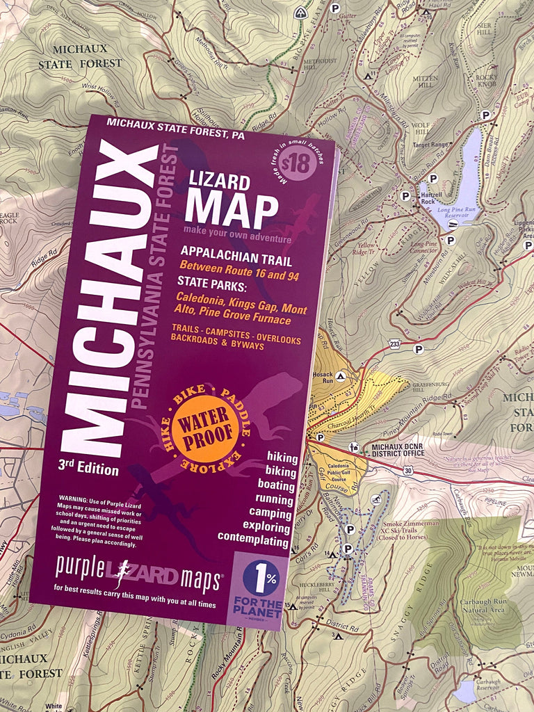 Purple Lizard Map - PA - Michaux State Forest – East Coast Overland ...